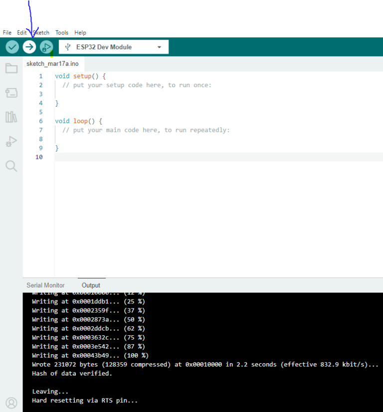 ESP32 Arduino Projects - Blinking LED, Ultrasonic, DHT22
