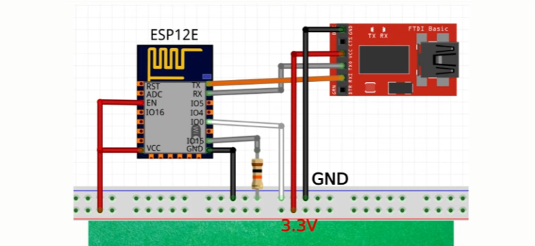 Flash Tasmota on ESP12 using an FTDI apapter