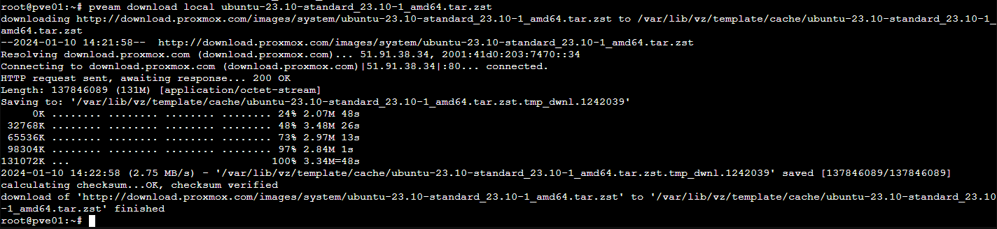 Proxmox LXD and LXC containers - Image download for beginners